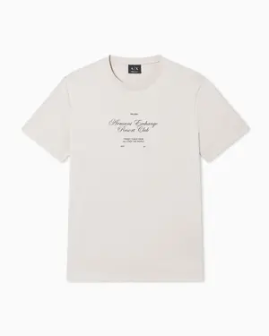Armani Exchange Regular-fit Cotton Jersey T-shirt - Beige
