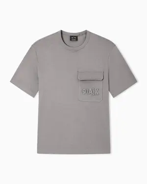 Armani Exchange Regular Fit Cotton T-shirt - Grey