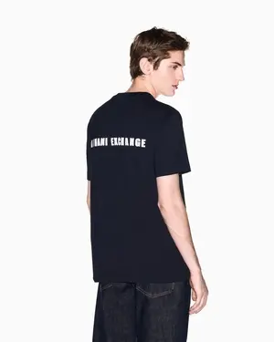 Armani Exchange Regular Fit Cotton T-shirt - Navy Blue