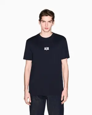 Armani Exchange Regular Fit Cotton T-shirt - Navy Blue