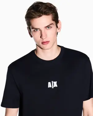 Armani Exchange Regular Fit Cotton T-shirt - Navy Blue