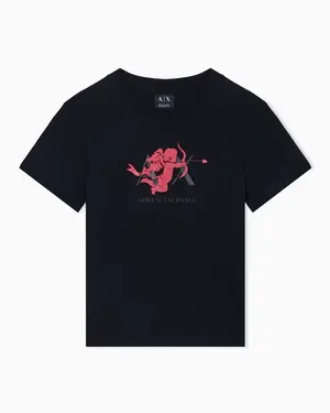 Armani Exchange Regular Fit T-shirt In Cotton Jersey