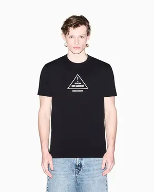 Armani Exchange Regular Fit T-shirt In Classic Cotton Jersey - Black