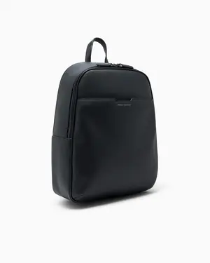 Armani Exchange Minimalist Backpack With Adjustable Straps And Zip Closure