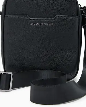 Armani Exchange Crossbody Bag With An Adjustable Strap And Textured Finish