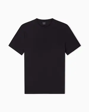 Armani Exchange Regular Fit T-shirt In Basic Cotton Jersey - Black