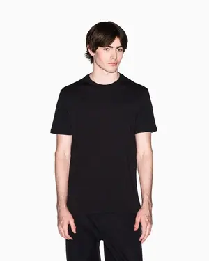 Armani Exchange Regular Fit T-shirt In Basic Cotton Jersey - Black