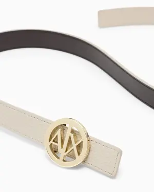 Armani Exchange Reversible Belt With Plate Buckle