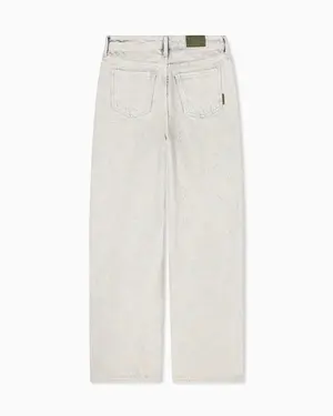 Armani Exchange Relaxed Fit Bleached Denim Jeans With Vintage Effect