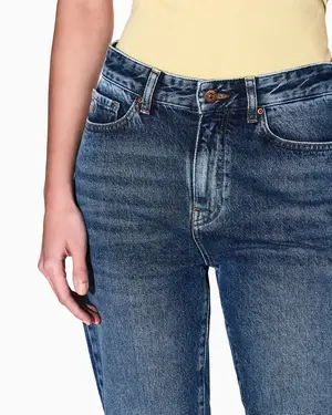 Armani Exchange Boyfriend Jeans In Dark Denim