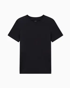 Armani Exchange Slim Fit T-shirt In Pima Cotton Jersey - Black