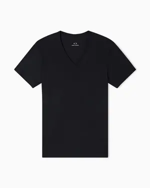Armani Exchange Slim-fit T-shirt Essential Pima Cotton Jersey - Black