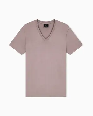 Armani Exchange Slim-fit T-shirt Essential Pima Cotton Jersey - Brown