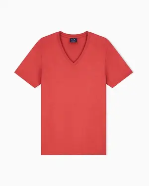 Armani Exchange Slim-fit T-shirt Essential Pima Cotton Jersey - Red
