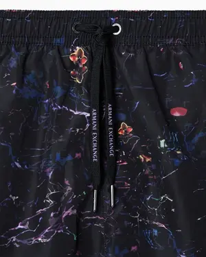 Armani Exchange All-over Graphic Print Swimsuit