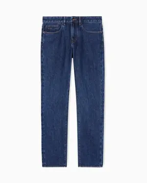 Armani Exchange Skinny Jeans In Faded Stretch Denim - Blue