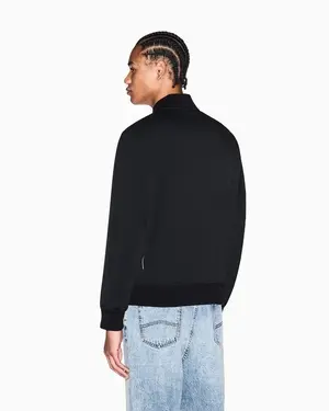 Armani Exchange Minimal Bomber Jacket With Zip