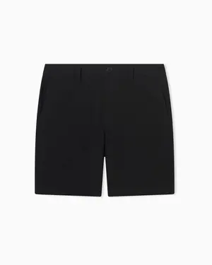 Armani Exchange Cotton Bermuda Shorts - Black