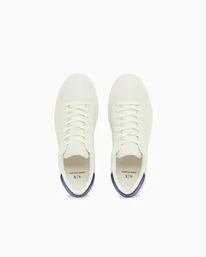 Armani Exchange Sneakers Split Leather With Cotton Lining - Two-tone