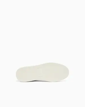Armani Exchange Sneakers Split Leather With Cotton Lining - Two-tone