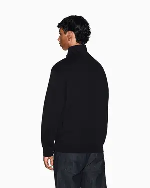 Armani Exchange High-neck Sweatshirt With Zip