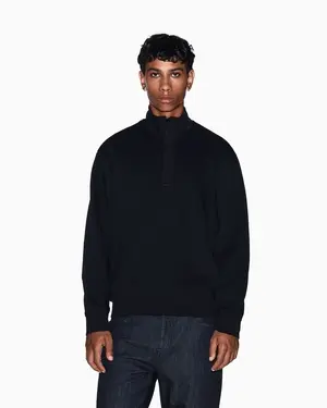 Armani Exchange High-neck Sweatshirt With Zip