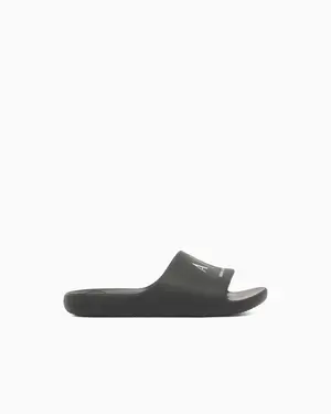 Armani Exchange Logo Slides - Black