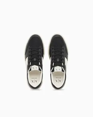 Armani Exchange Technical Fabric Sneakers - Black