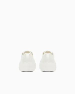 Armani Exchange Sneakers Jacquard Canvas - White