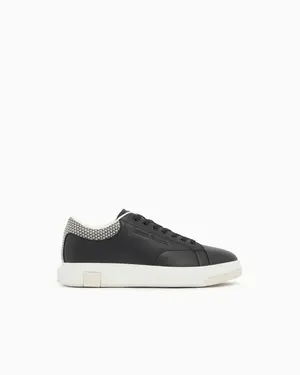 Armani Exchange Sneakers With An All-over Print - Black