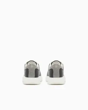 Armani Exchange Sneakers With An All-over Print - Black