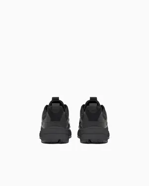 Armani Exchange Sneakers In Microsuede And Mesh - Black