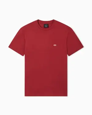 Armani Exchange Regular Fit T-shirt In Cotton Jersey - Red
