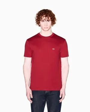 Armani Exchange Regular Fit T-shirt In Cotton Jersey - Red