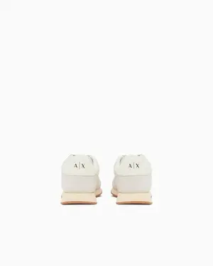 Armani Exchange Sneakers With Side Logo Band - White