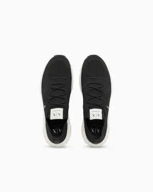 Armani Exchange Technical Fabric Sneakers - Black