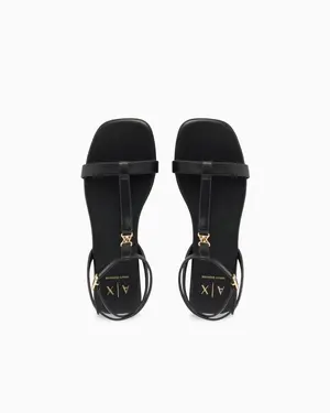 Armani Exchange Faux Leather Sandals