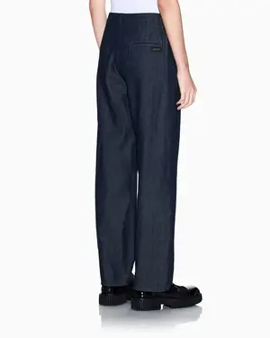 Armani Exchange Chambray Fabric Trousers