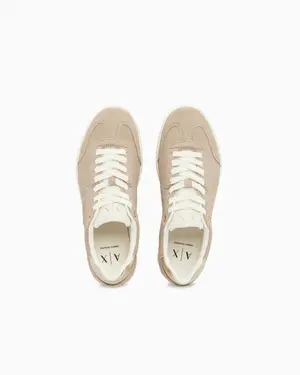 Armani Exchange Technical Fabric Sneakers - Beige