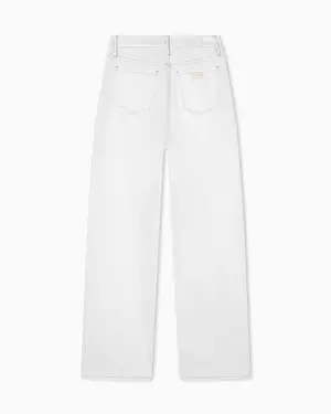 Armani Exchange Relaxed Fit Optic Jeans In Rigid Denim