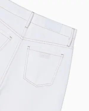 Armani Exchange Relaxed Fit Optic Jeans In Rigid Denim