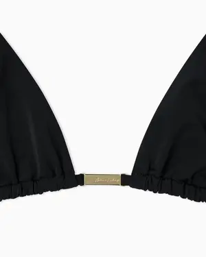 Armani Exchange Recycled Stretch Fabric Triangle Bikini Top