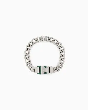 Armani Exchange Green Nylon Chain Bracelet - Multicolored
