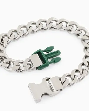 Armani Exchange Green Nylon Chain Bracelet