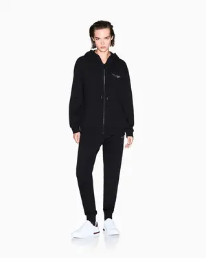 Armani Exchange Cotton Zip-up Hoodie