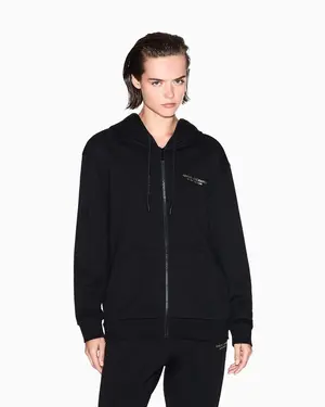 Armani Exchange Cotton Zip-up Hoodie