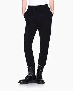 Armani Exchange Regular Fit Stretch Scuba Trousers - Black
