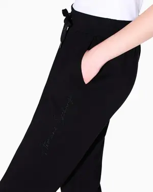 Armani Exchange Regular Fit Stretch Scuba Trousers - Black