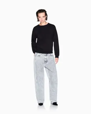 Armani Exchange Viscose Scuba Crewneck Sweatshirt - Black