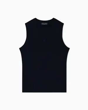 Armani Exchange Recycled Viscose Top - Black